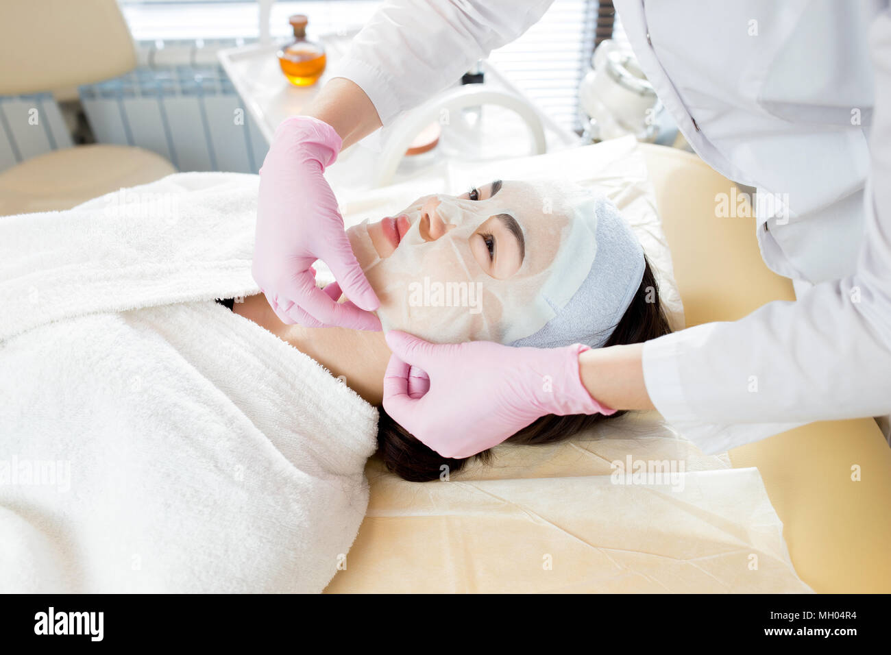 Beautician treatment professional cosmetology mask hi-res stock photography and images - Alamy