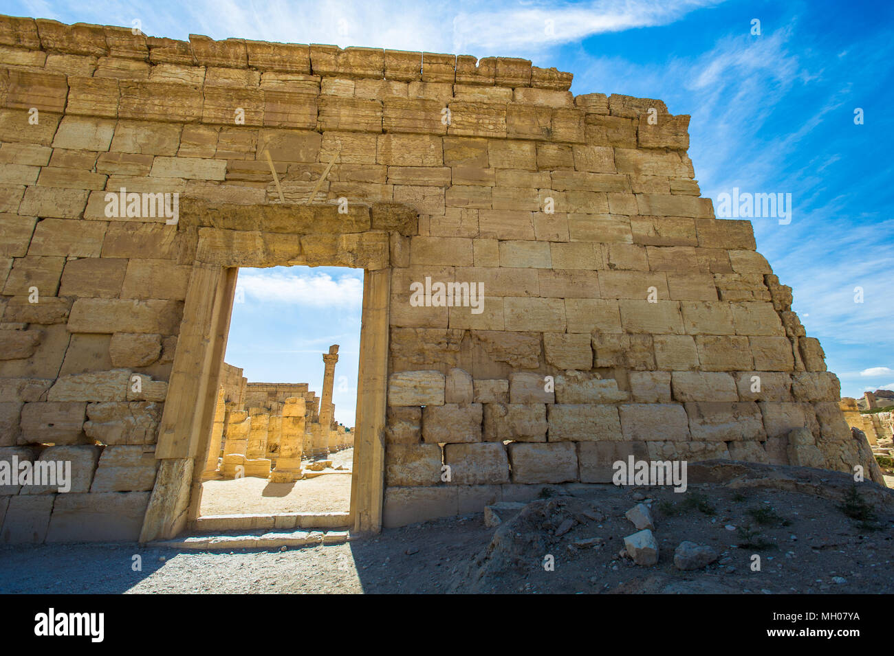 Roman ruins of Palmyra, Syria. UNESCO World Heritage Stock Photo - Alamy