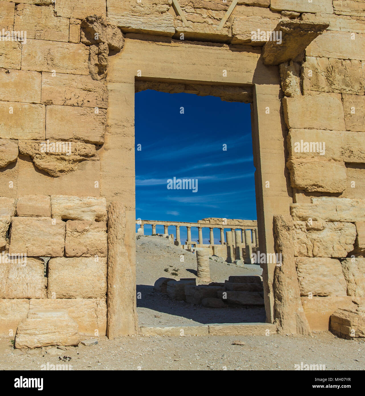 Roman ruins of Palmyra, Syria. UNESCO World Heritage Stock Photo - Alamy