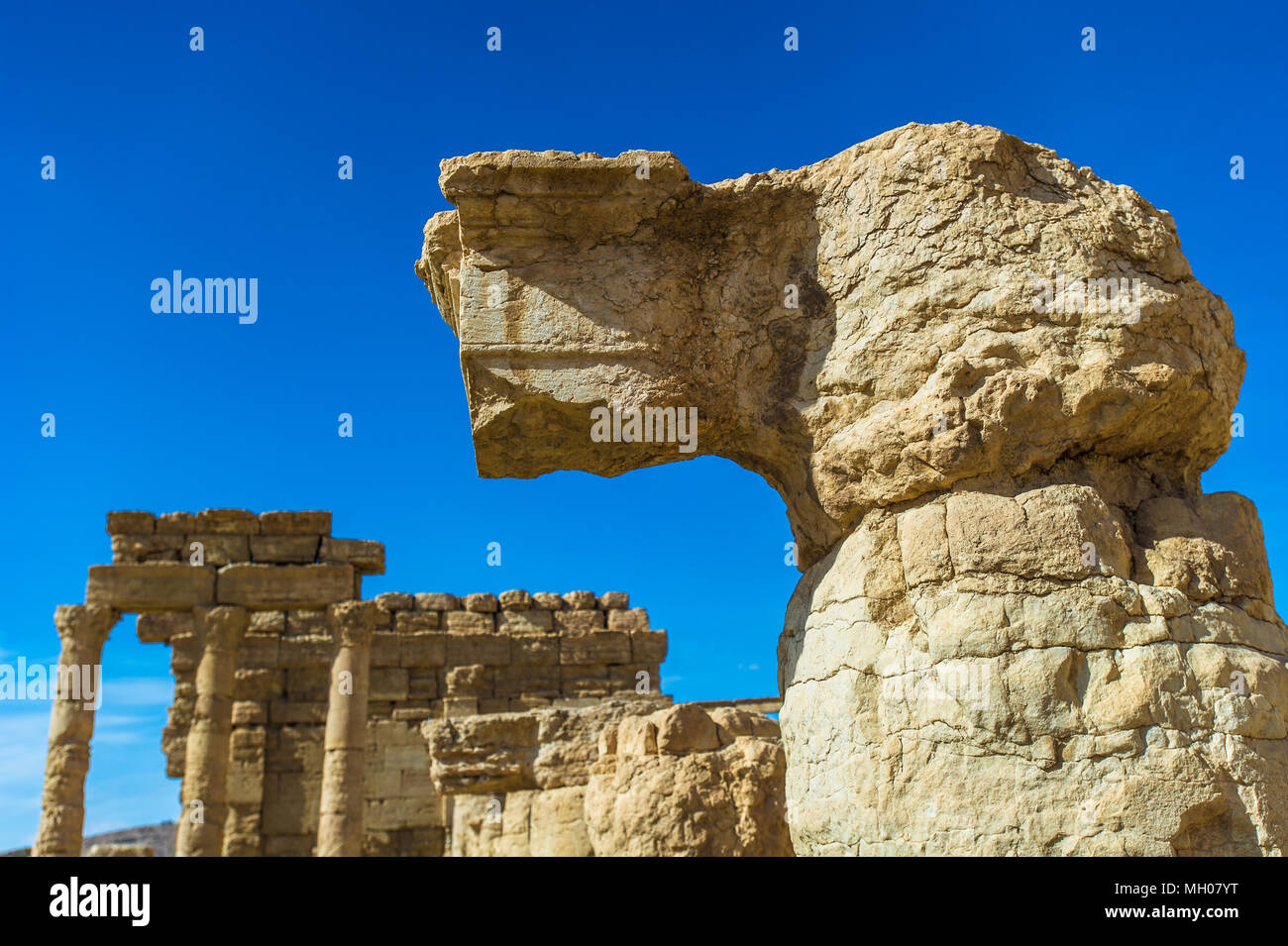 Roman ruins of Palmyra, Syria. UNESCO World Heritage Stock Photo - Alamy