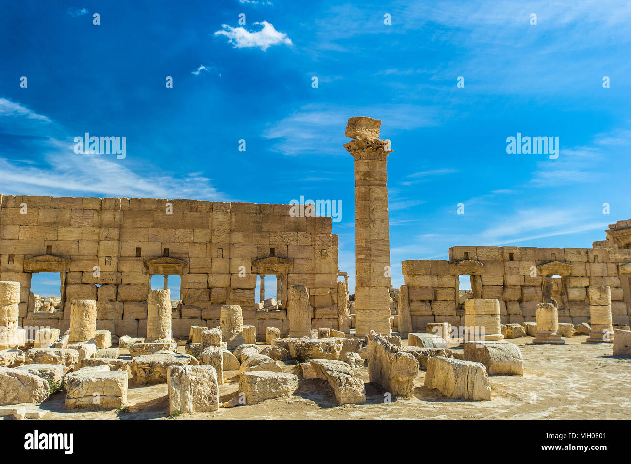 Roman ruins of Palmyra, Syria. UNESCO World Heritage Stock Photo - Alamy