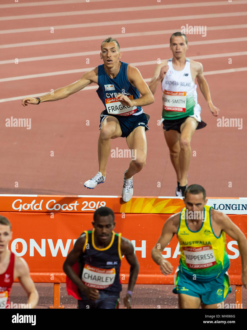 Men's 3000m Steeplechase Final-Commonwealth Games 2018 Stock Photo - Alamy