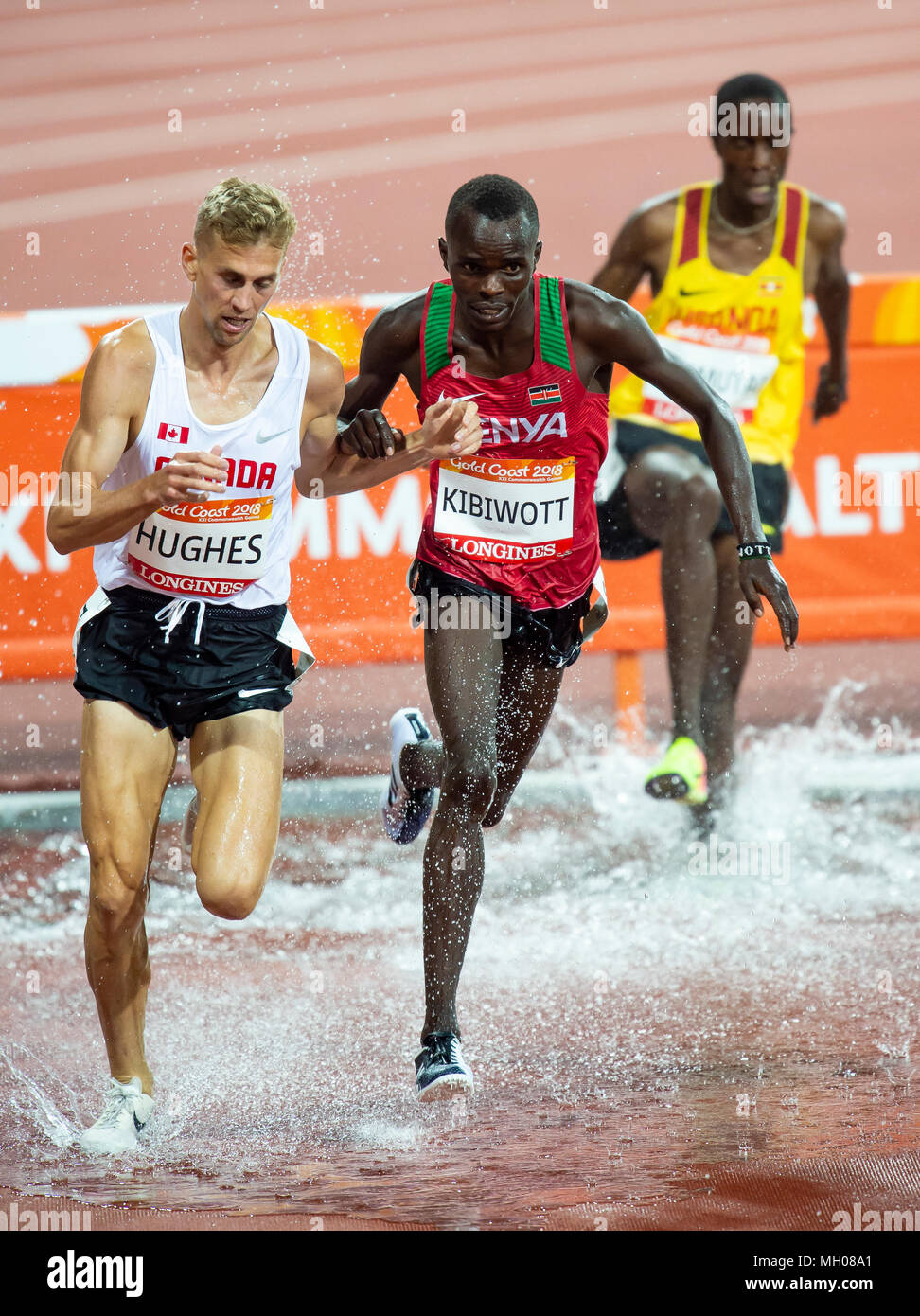 Men's 3000m Steeplechase Final-Commonwealth Games 2018 Stock Photo - Alamy