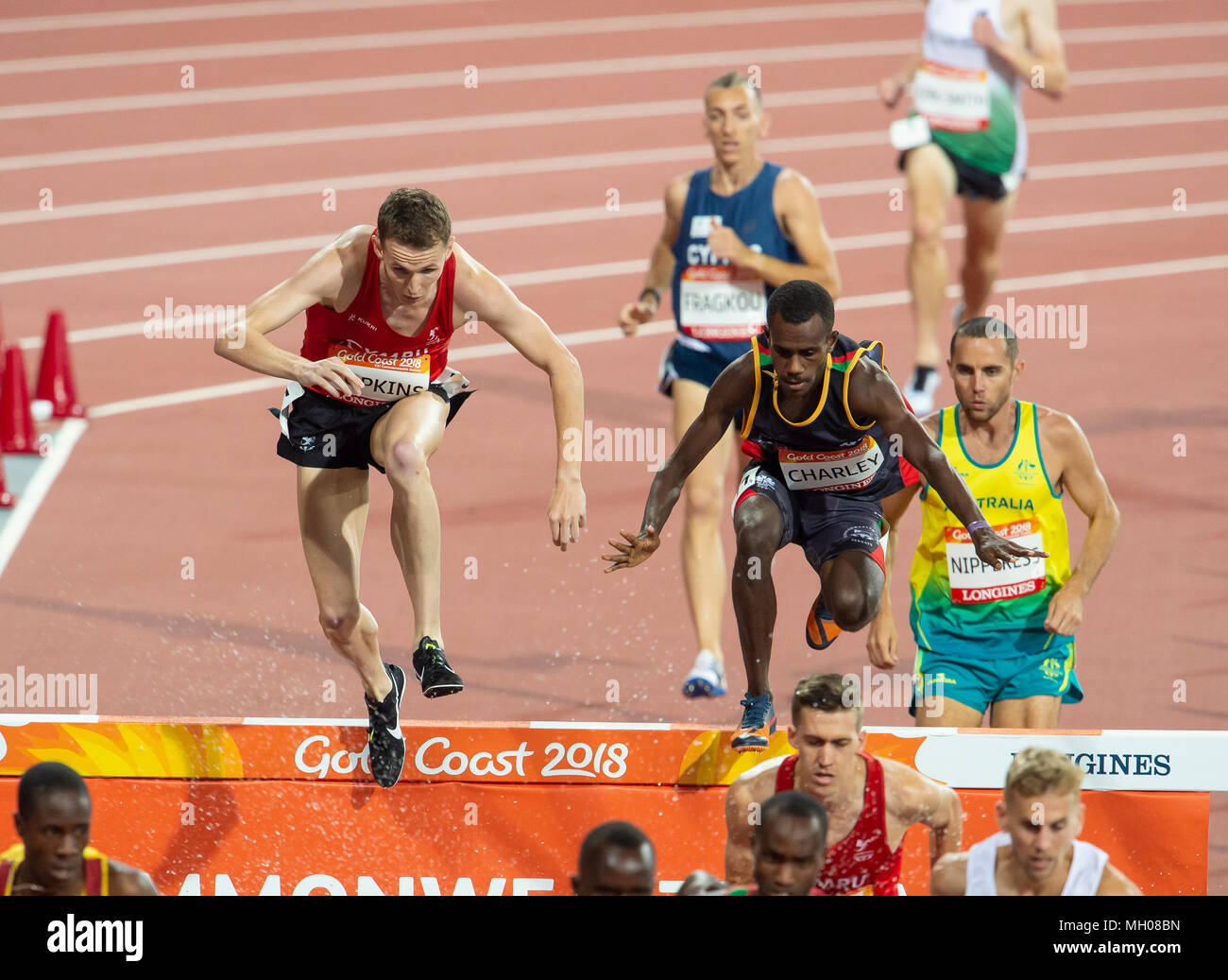 Men's 3000m Steeplechase Final-Commonwealth Games 2018 Stock Photo - Alamy