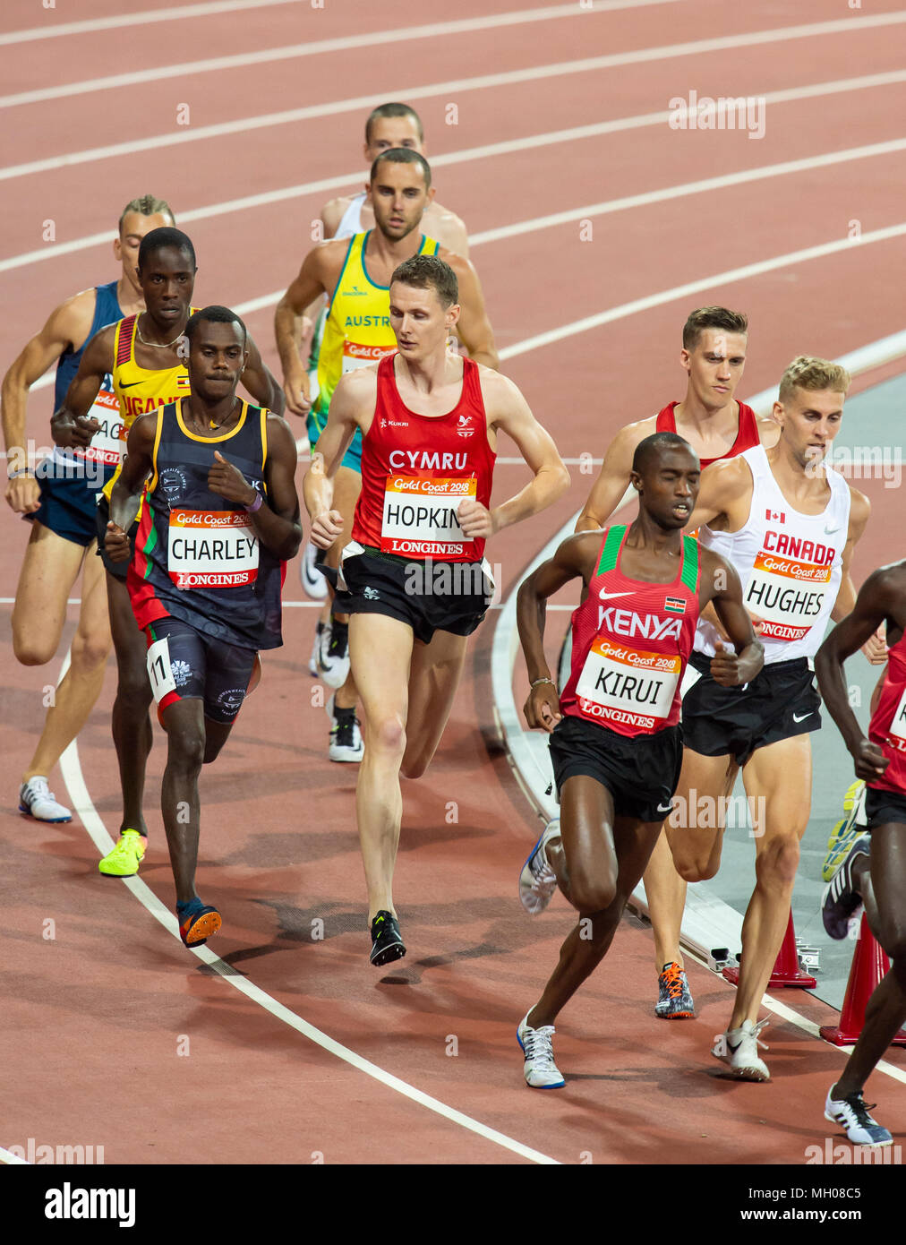 Men's 3000m Steeplechase Final-Commonwealth Games 2018 Stock Photo - Alamy
