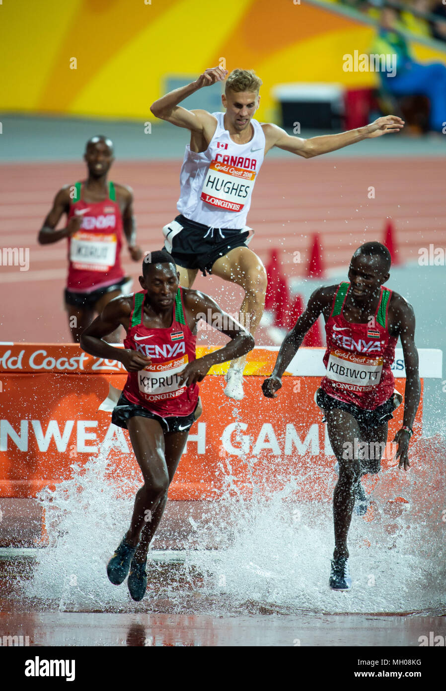 Men's 3000m Steeplechase Final-Commonwealth Games 2018 Stock Photo - Alamy