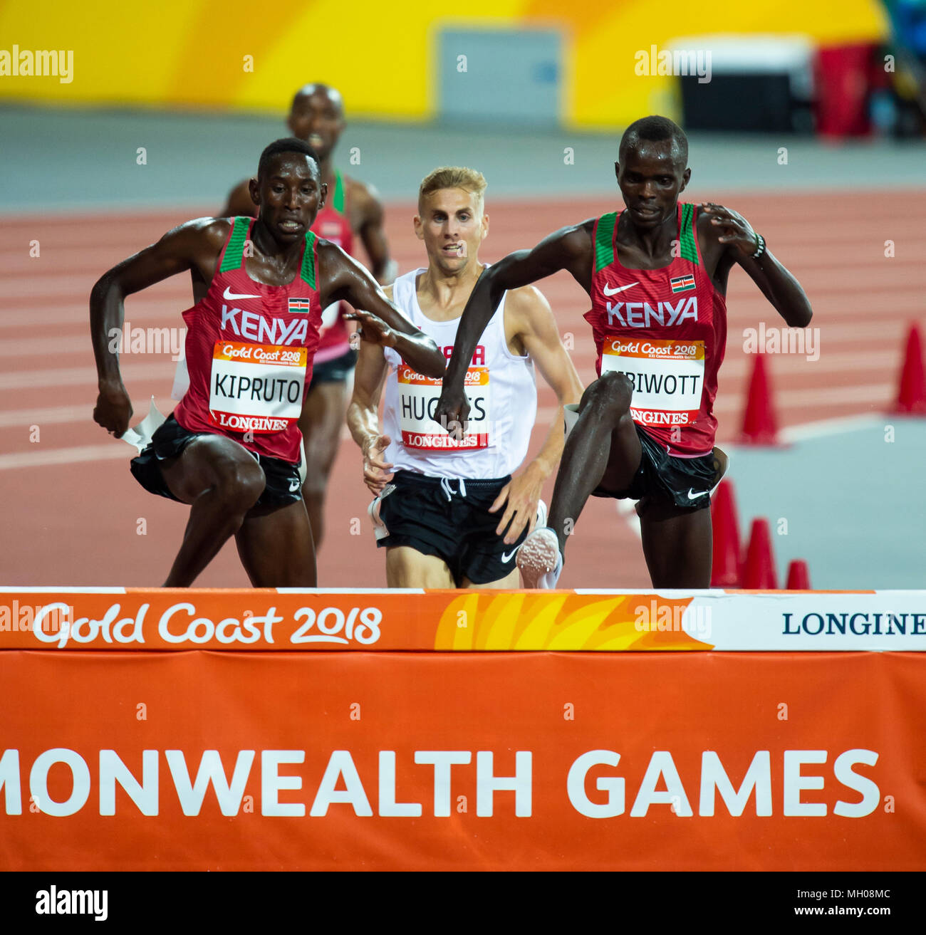 Men's 3000m Steeplechase Final-Commonwealth Games 2018 Stock Photo - Alamy