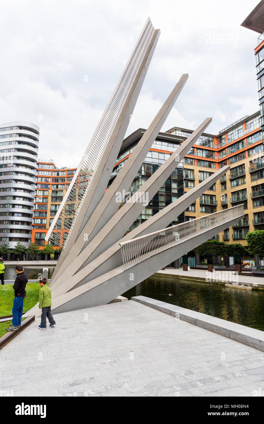 London, United Kingdom - June 5th, 2015: In London's Paddington Basin ...