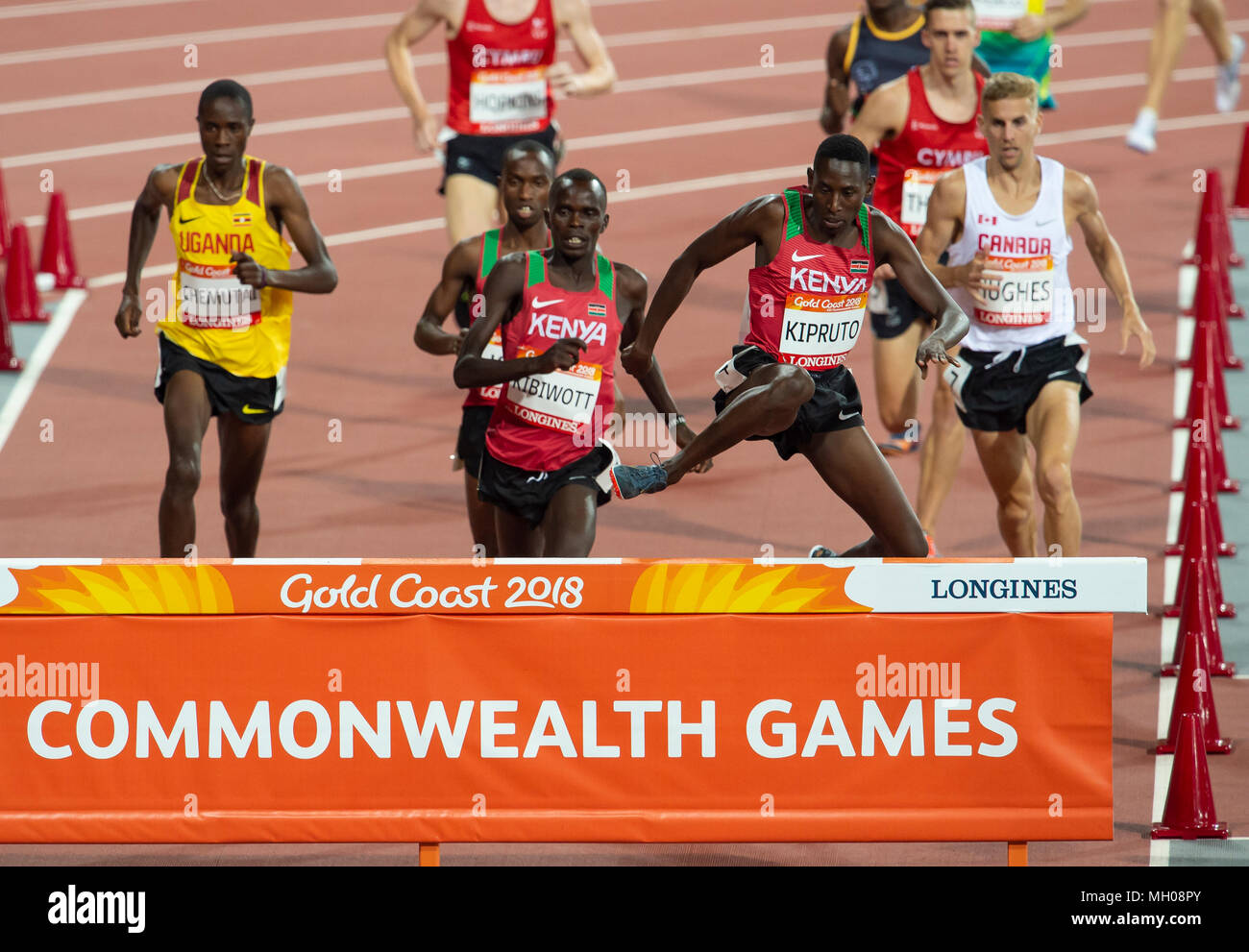 Men's 3000m Steeplechase Final-Commonwealth Games 2018 Stock Photo - Alamy
