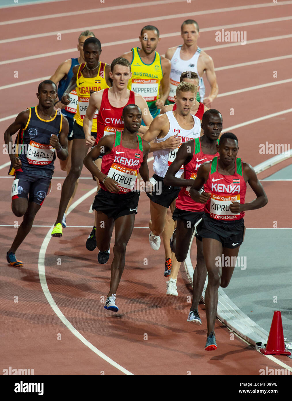 Men's 3000m Steeplechase Final-Commonwealth Games 2018 Stock Photo - Alamy