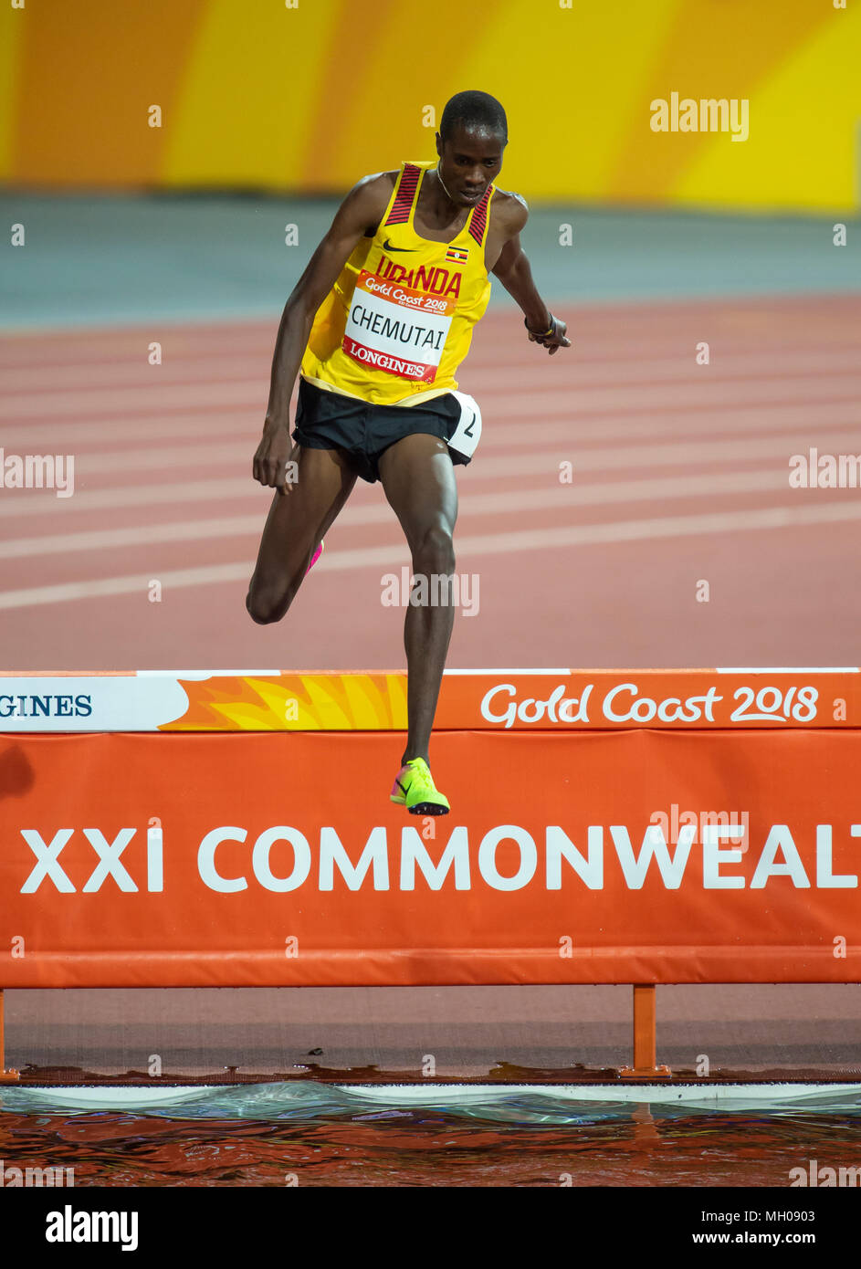 Men's 3000m Steeplechase Final-Commonwealth Games 2018 Stock Photo - Alamy