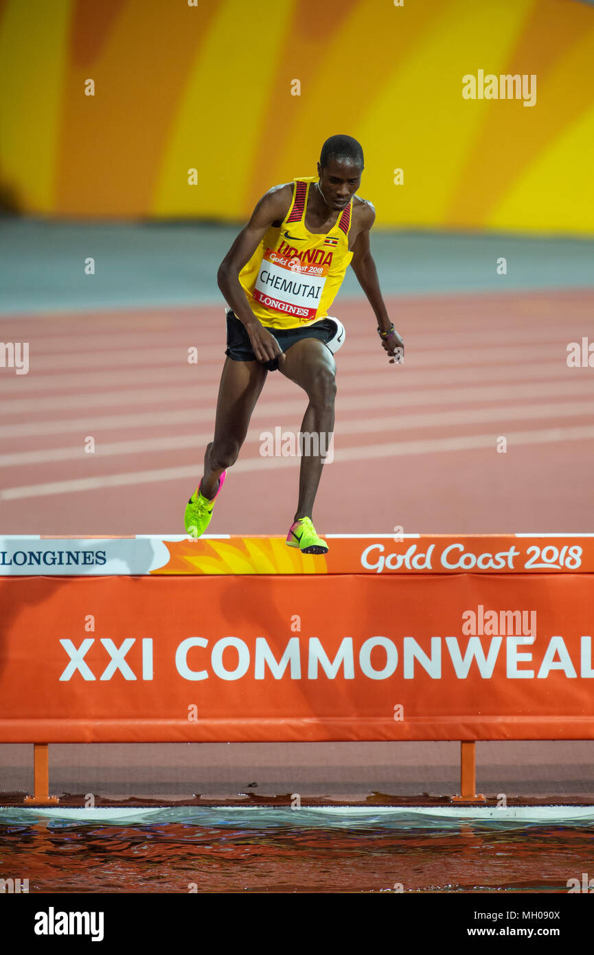 Men's 3000m Steeplechase Final-Commonwealth Games 2018 Stock Photo - Alamy