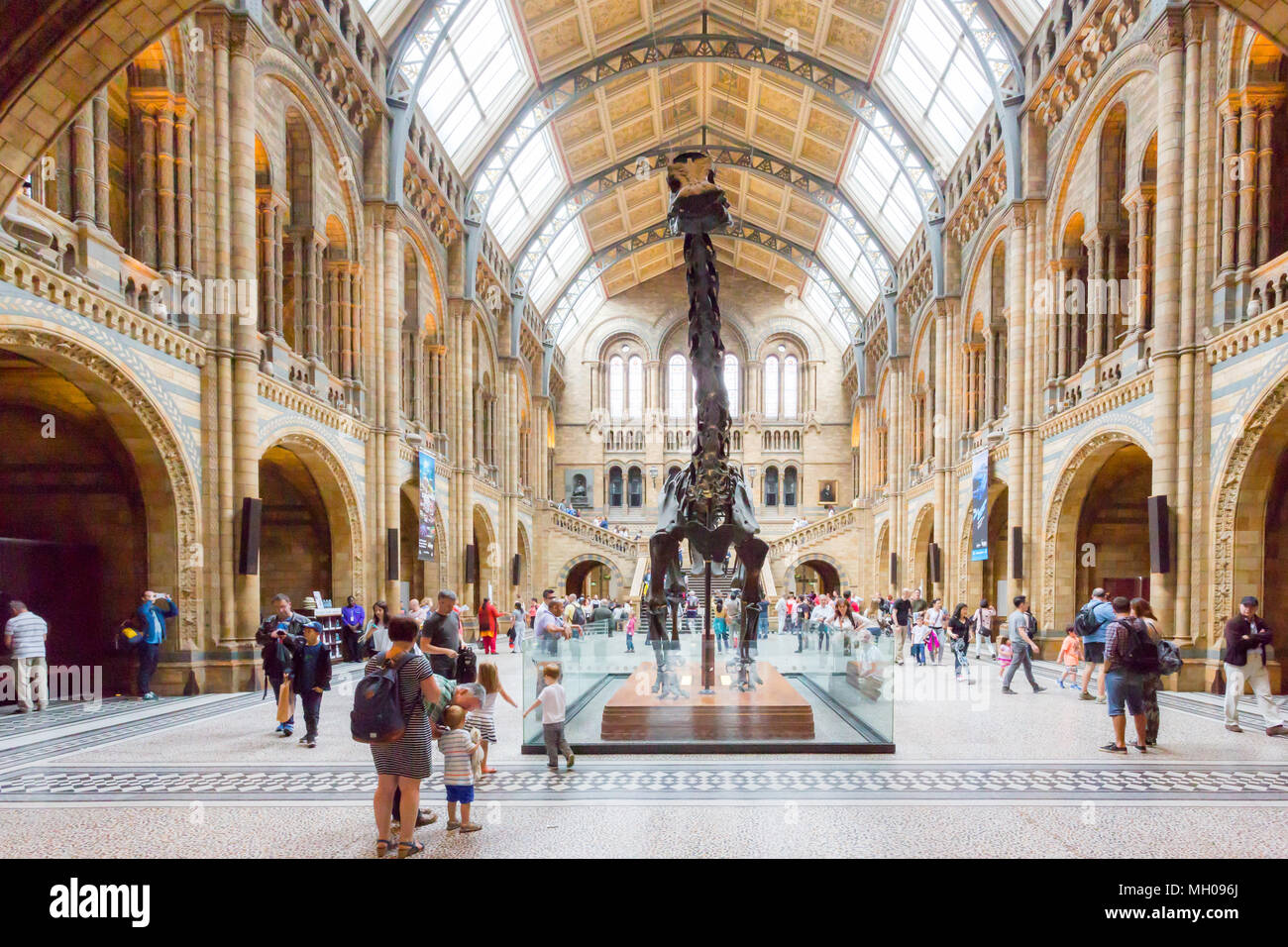 London, United Kingdom - June 5th, 2015: Inside the main hall of the ...