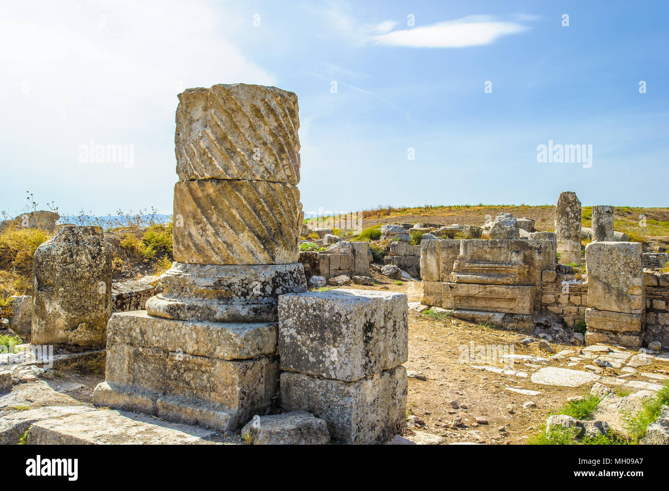 Stones of the ruins of Apamea, in Syria Stock Photo - Alamy