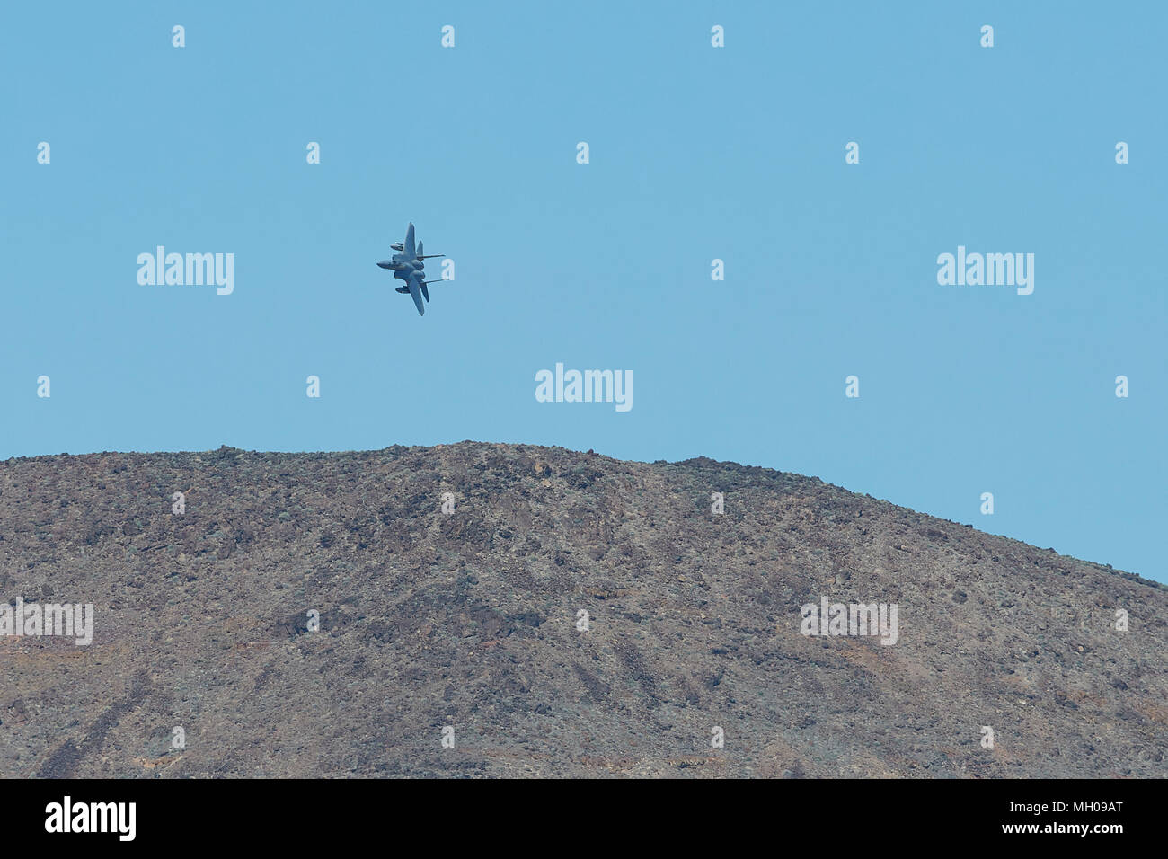 Head On View Of A F-15C Eagle Jet Fighter Of The California Air ...