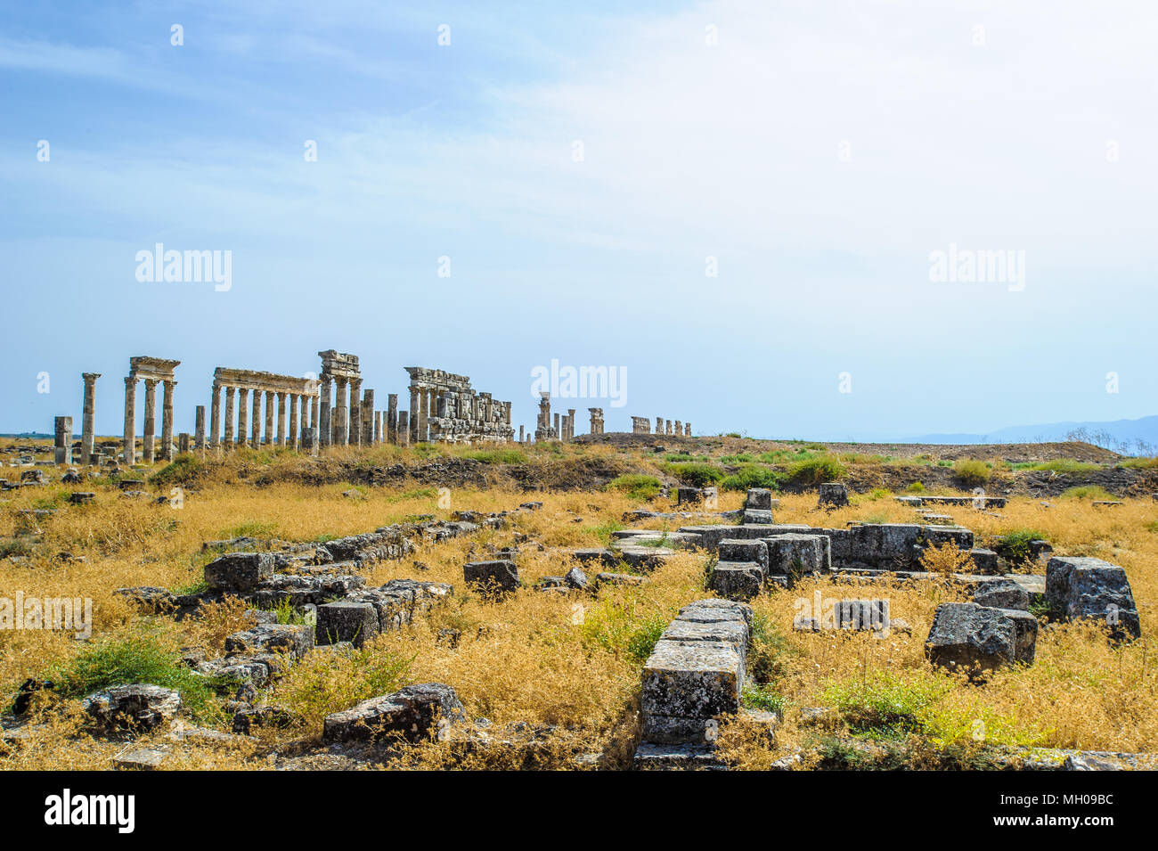 Ruins , stones of Apamea, Syria Stock Photo - Alamy