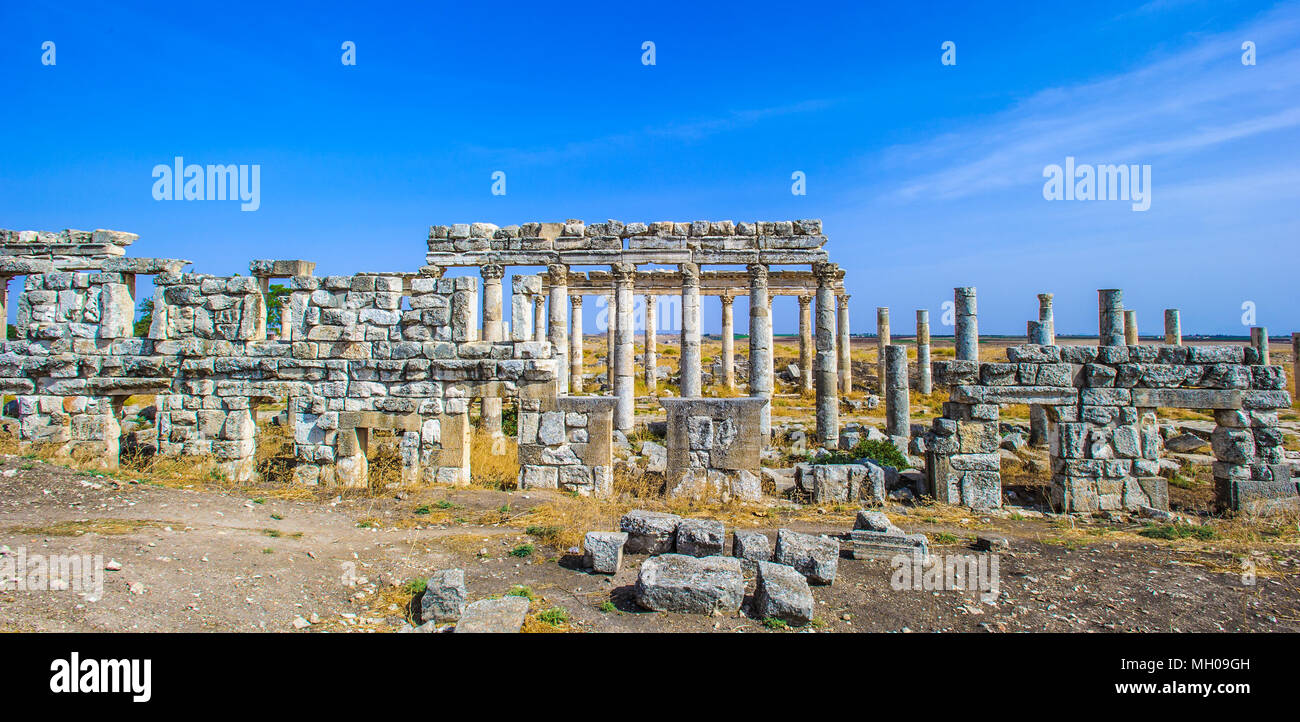 The great colonnade ruins at apamea hi-res stock photography and images ...