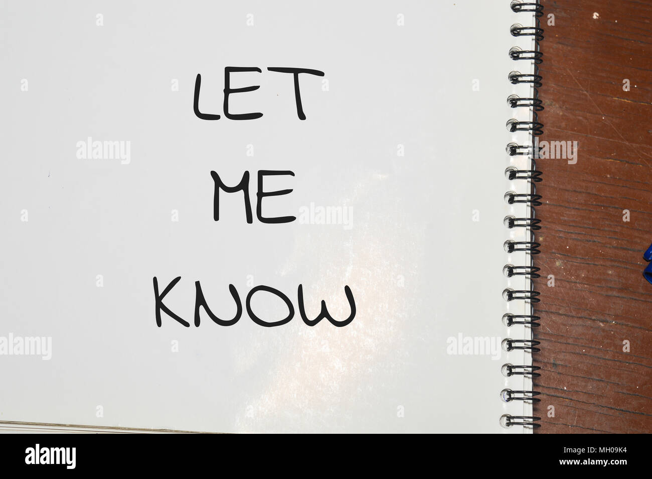 Let know hi-res stock photography and images - Alamy