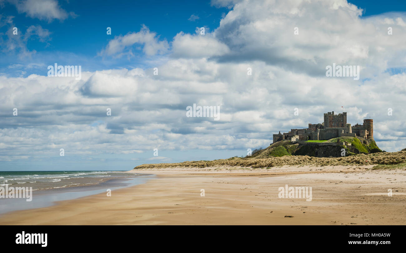 Bamburgh Beach, Northumberland, UK Stock Photo - Alamy