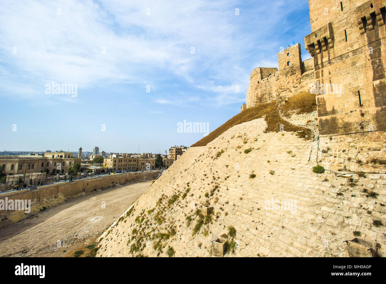 Syrian castle in Allepo Stock Photo - Alamy