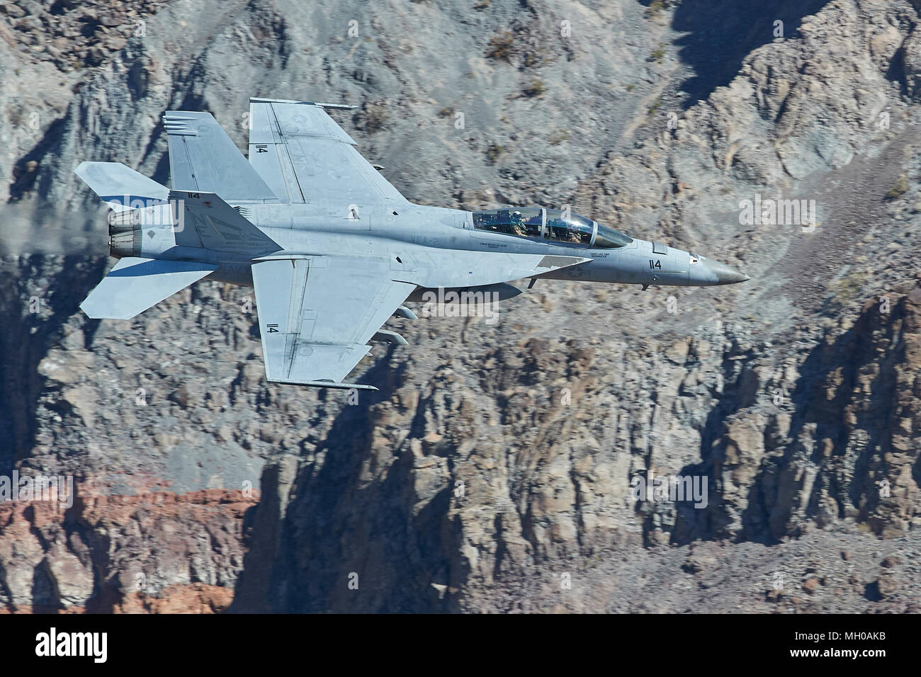Topside View Of A United States Navy F/A-18F Super Hornet Jet Fighter ...
