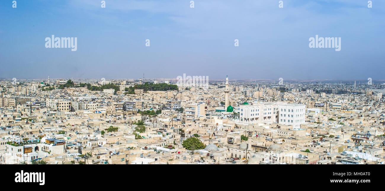 Panorama of Aleppo, Syria Stock Photo - Alamy