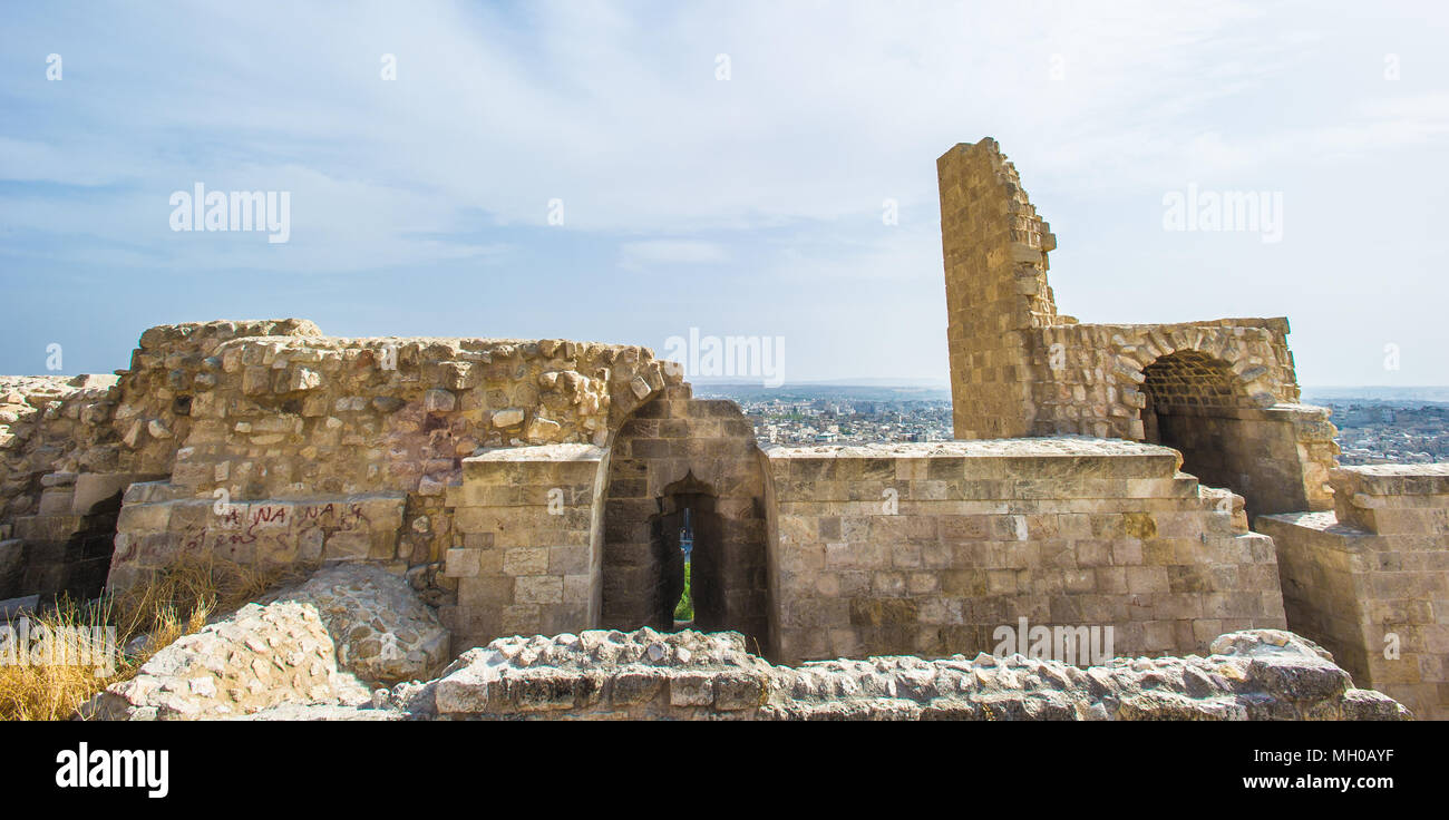 Ruins of Old Aleppo, Syria, one of the oldest continuously inhabited ...