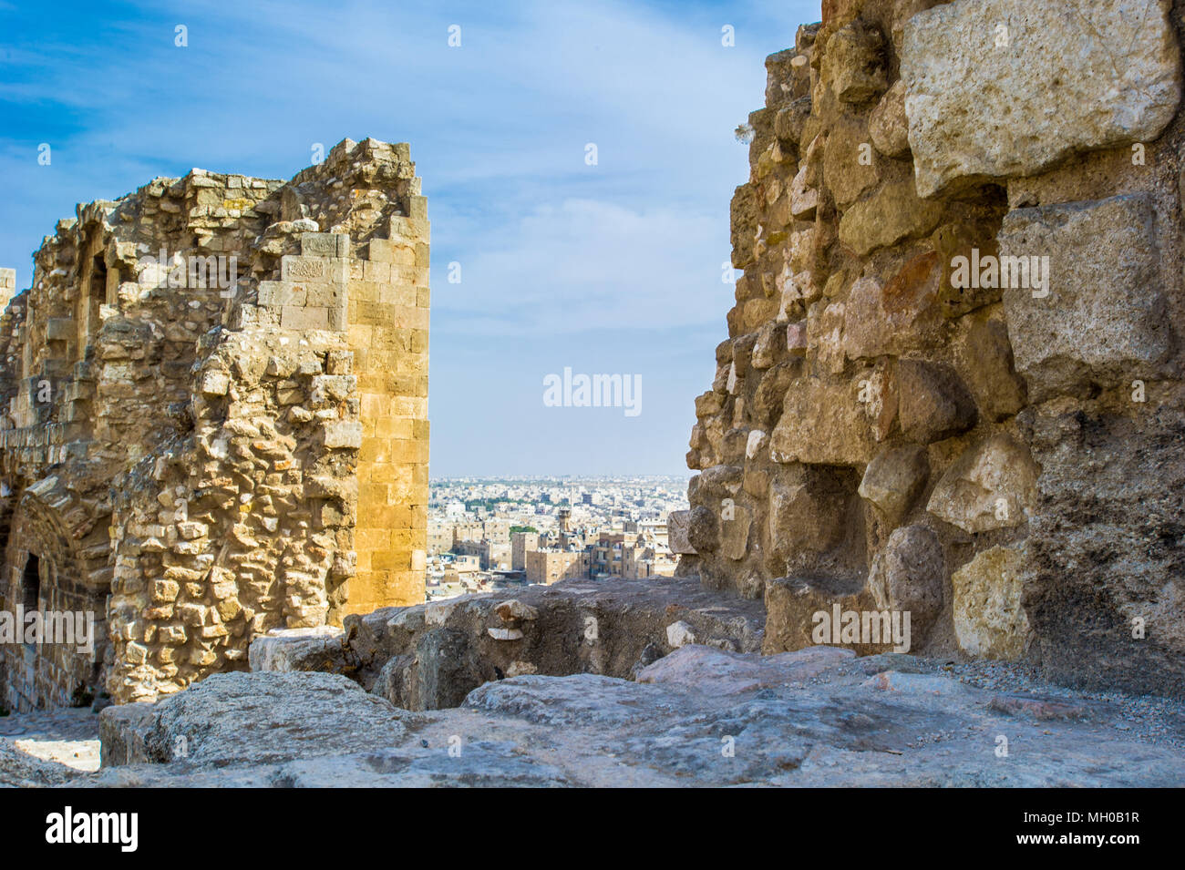 Ancient architecture of the Old City of Aleppo, Syria Stock Photo - Alamy