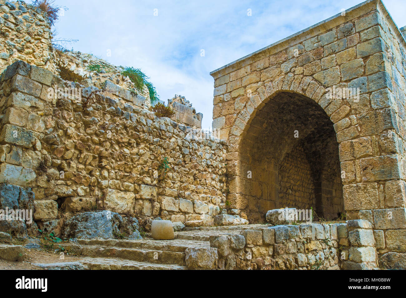 The fortress of Shaizar, a town in northern Syria, administratively ...