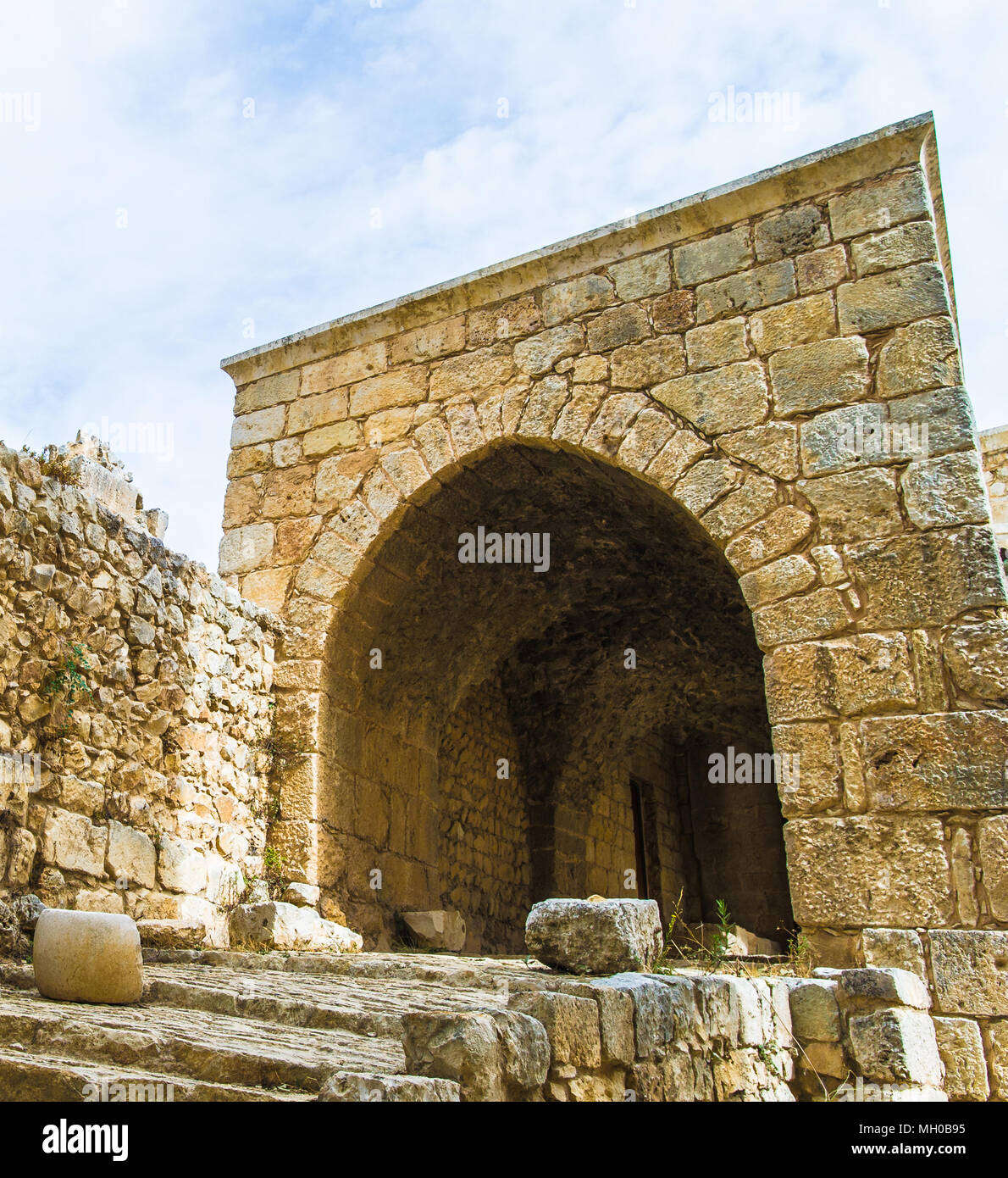 The fortress of Shaizar, a town in northern Syria, administratively ...