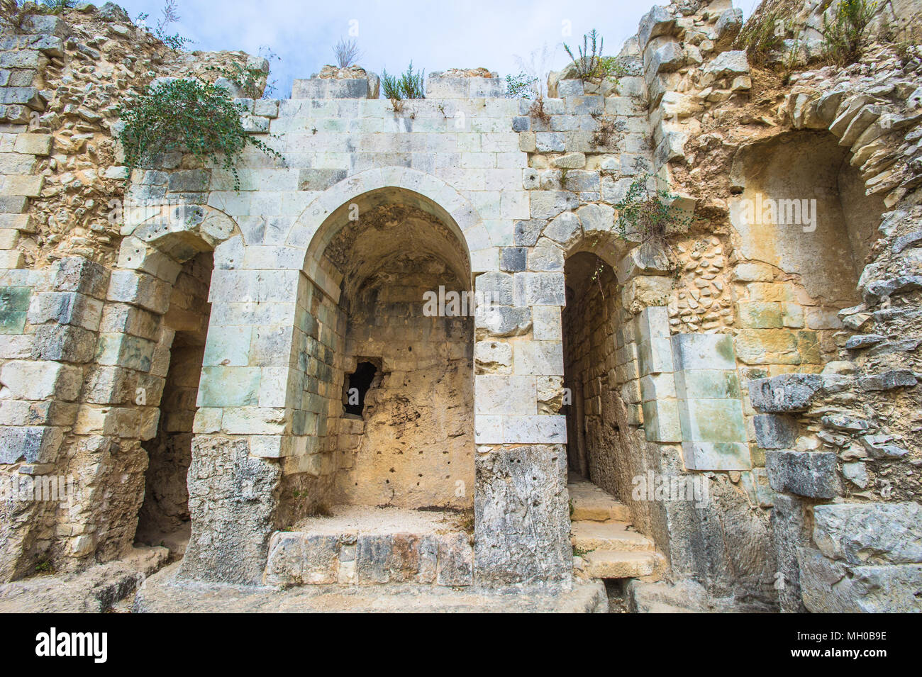 The fortress of Shaizar, a town in northern Syria, administratively ...