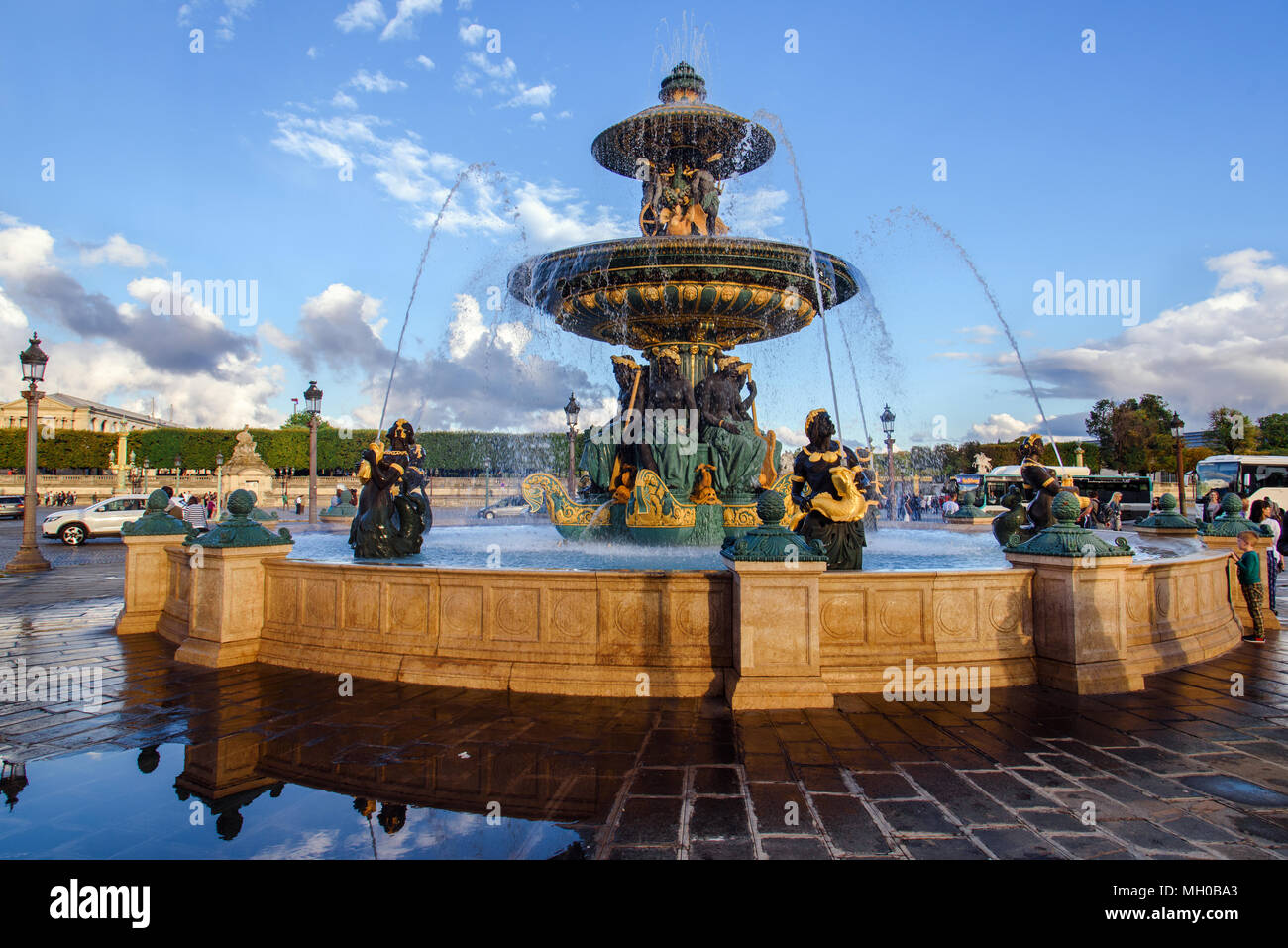 Fountain of River Commerce and Navigation Stock Photo - Alamy
