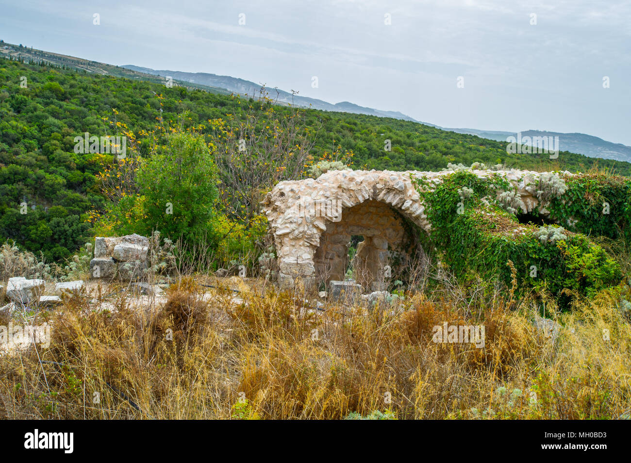 Ruins of the ancient castle in Syria Stock Photo - Alamy