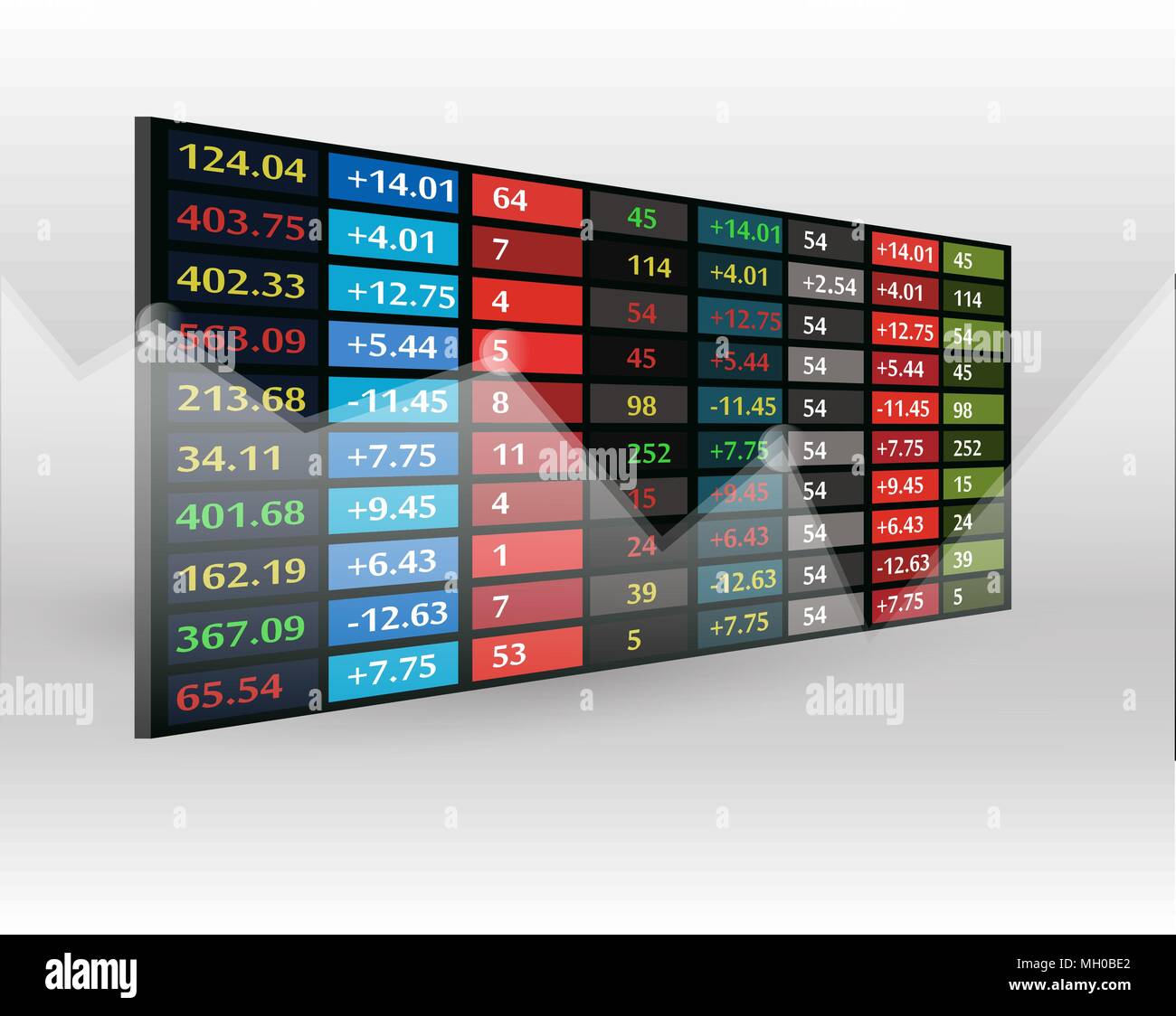 stock market price display background Stock Vector Image & Art - Alamy