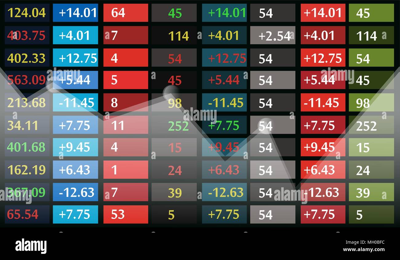 stock market price display background Stock Vector Image & Art - Alamy