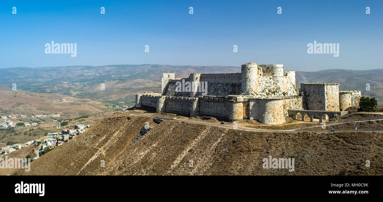 Krak des Chevaliers, also Crac des Chevaliers, is a Crusader castle in ...