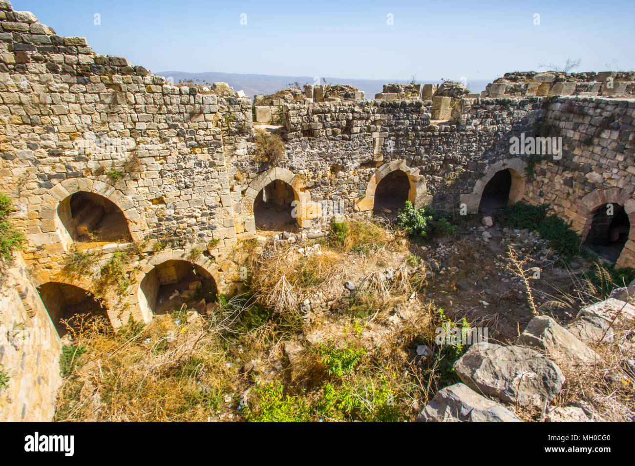 Old castle in Syria Stock Photo - Alamy