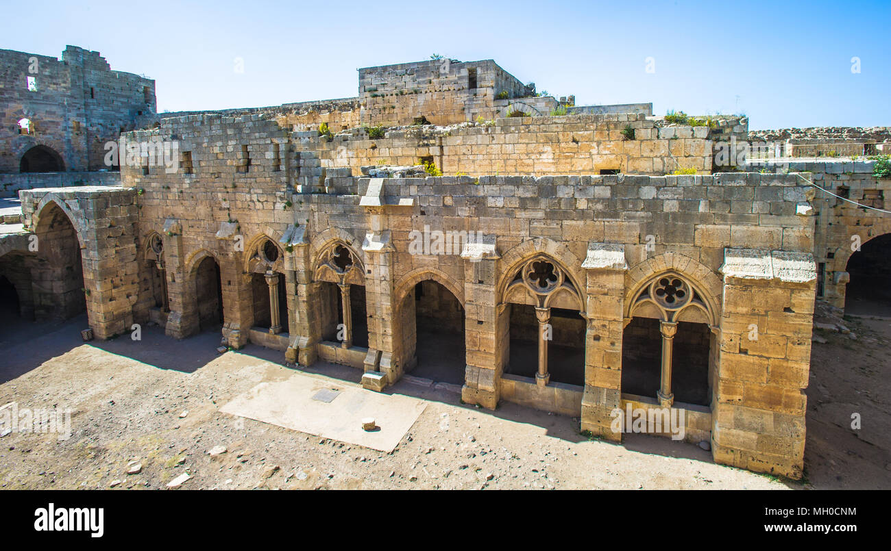 Ruins of the castle in Syria Stock Photo - Alamy