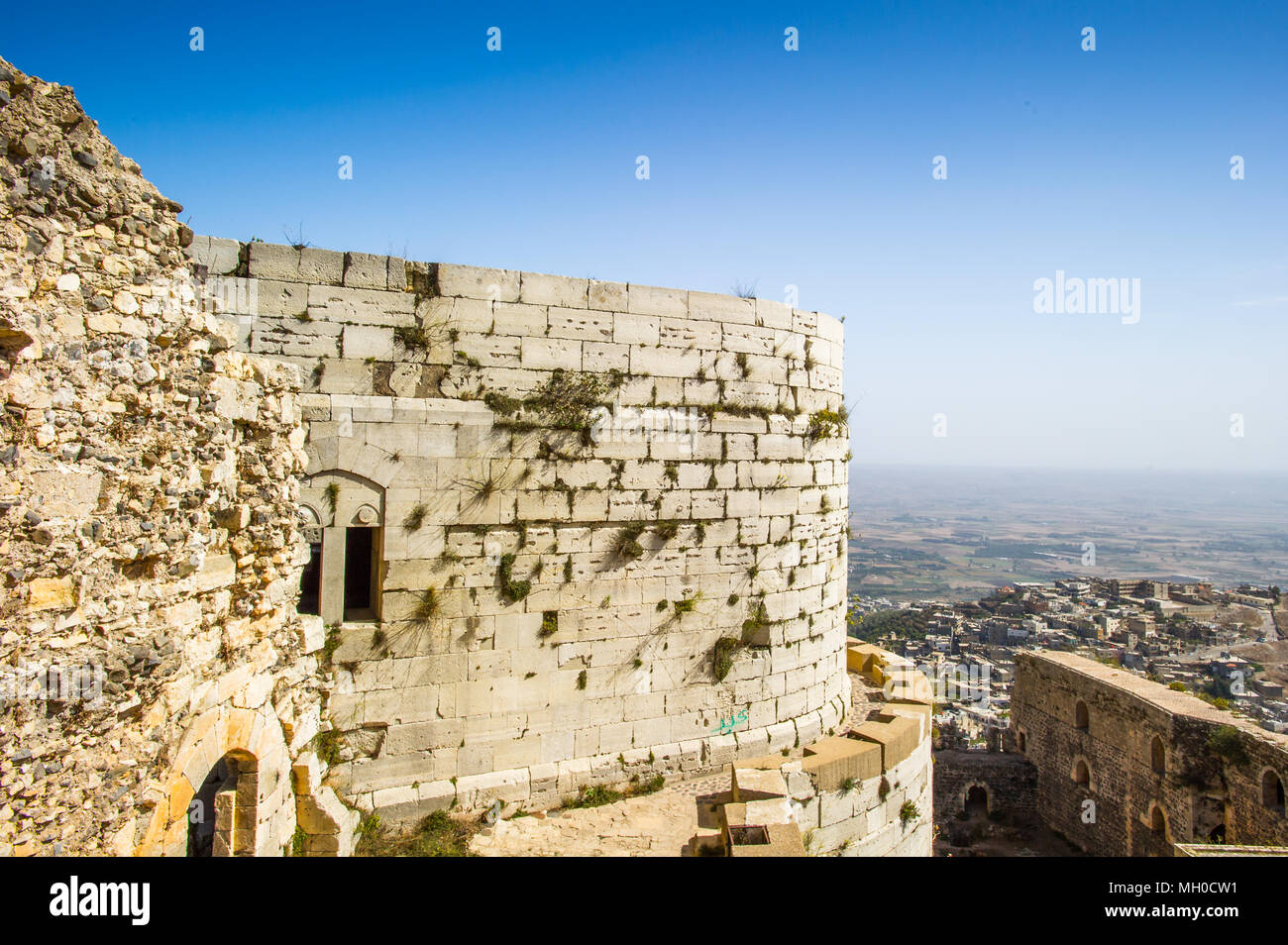 Old castle in Syria Stock Photo - Alamy
