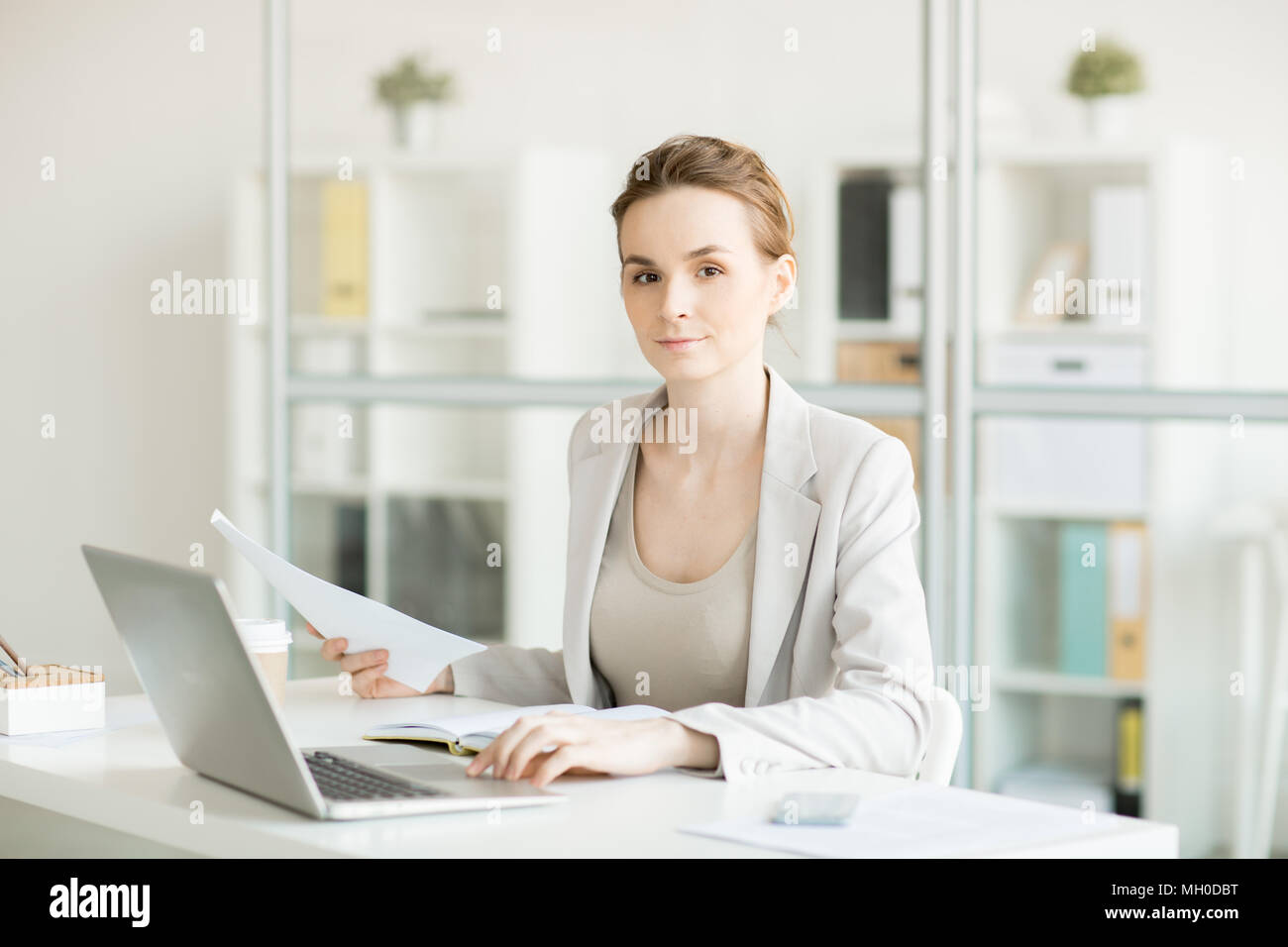 Woman at work Stock Photo - Alamy