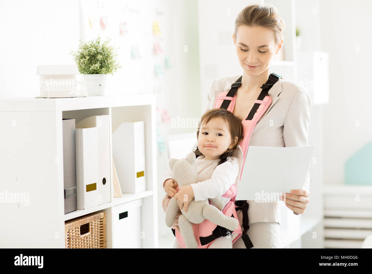 Work and childcare Stock Photo - Alamy