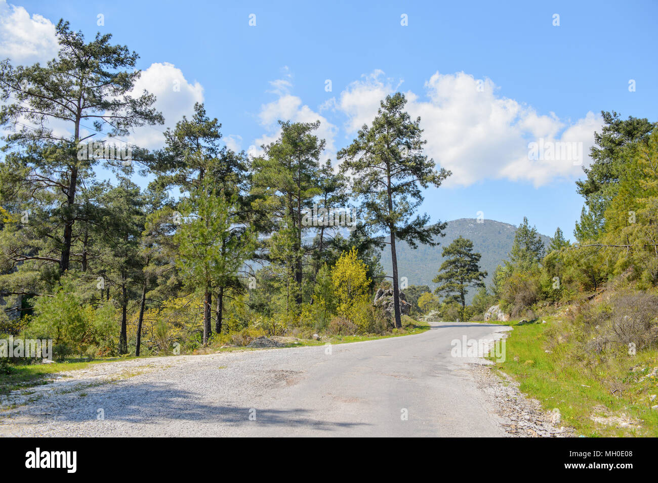 Road of the Taurus mountains in Turkey Stock Photo - Alamy