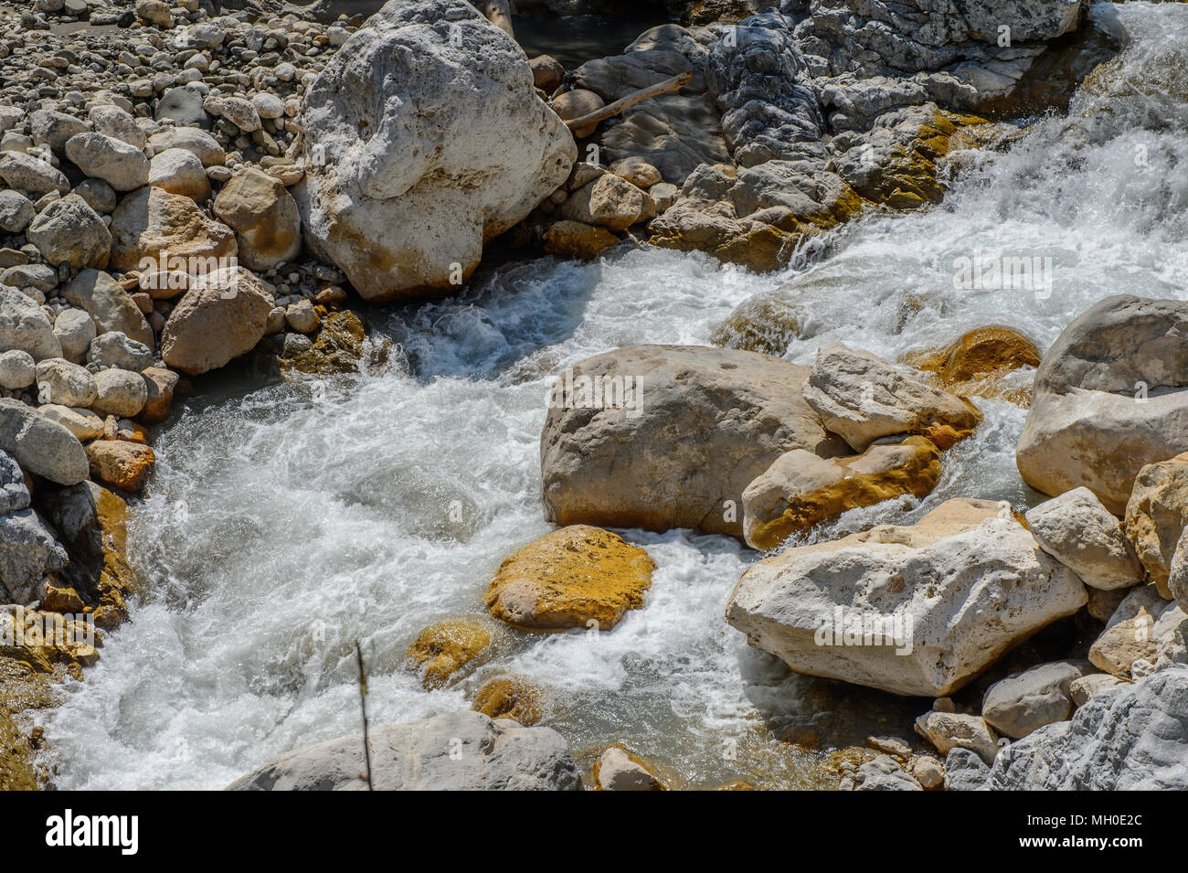 Beautiful view of the mountain river in Turkey Stock Photo - Alamy