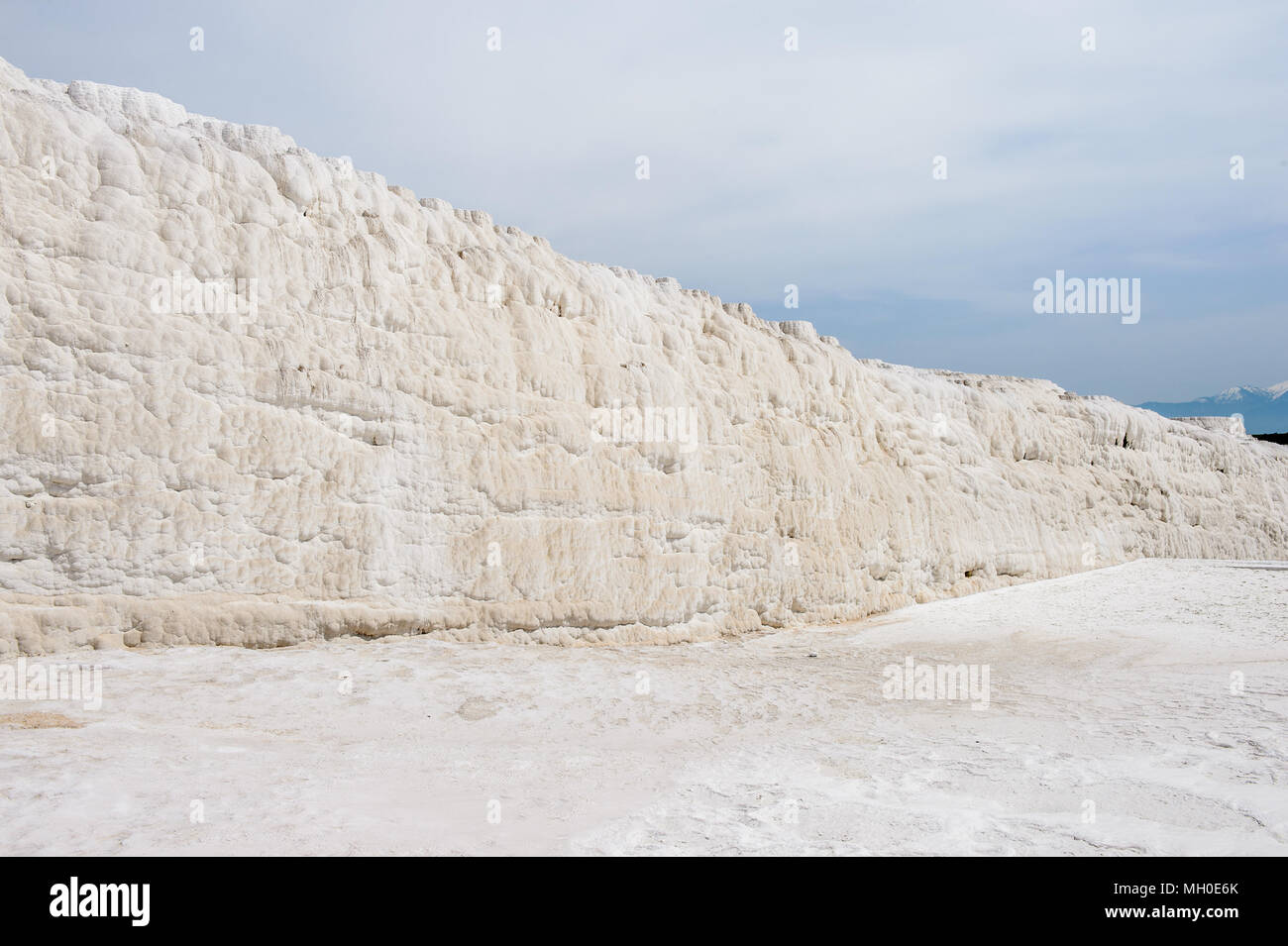 Natural travertine terraces at Pamukkale ,Turkey Stock Photo - Alamy