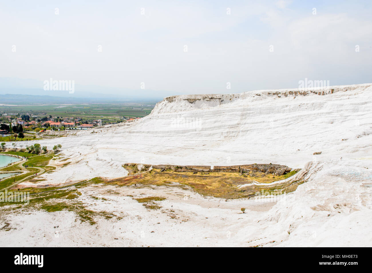Natural travertine terraces at Pamukkale ,Turkey Stock Photo - Alamy