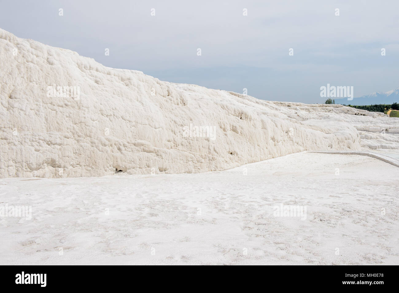 Natural travertine terraces at Pamukkale ,Turkey Stock Photo - Alamy