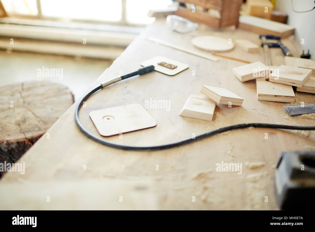 Equipment on workplace Stock Photo - Alamy