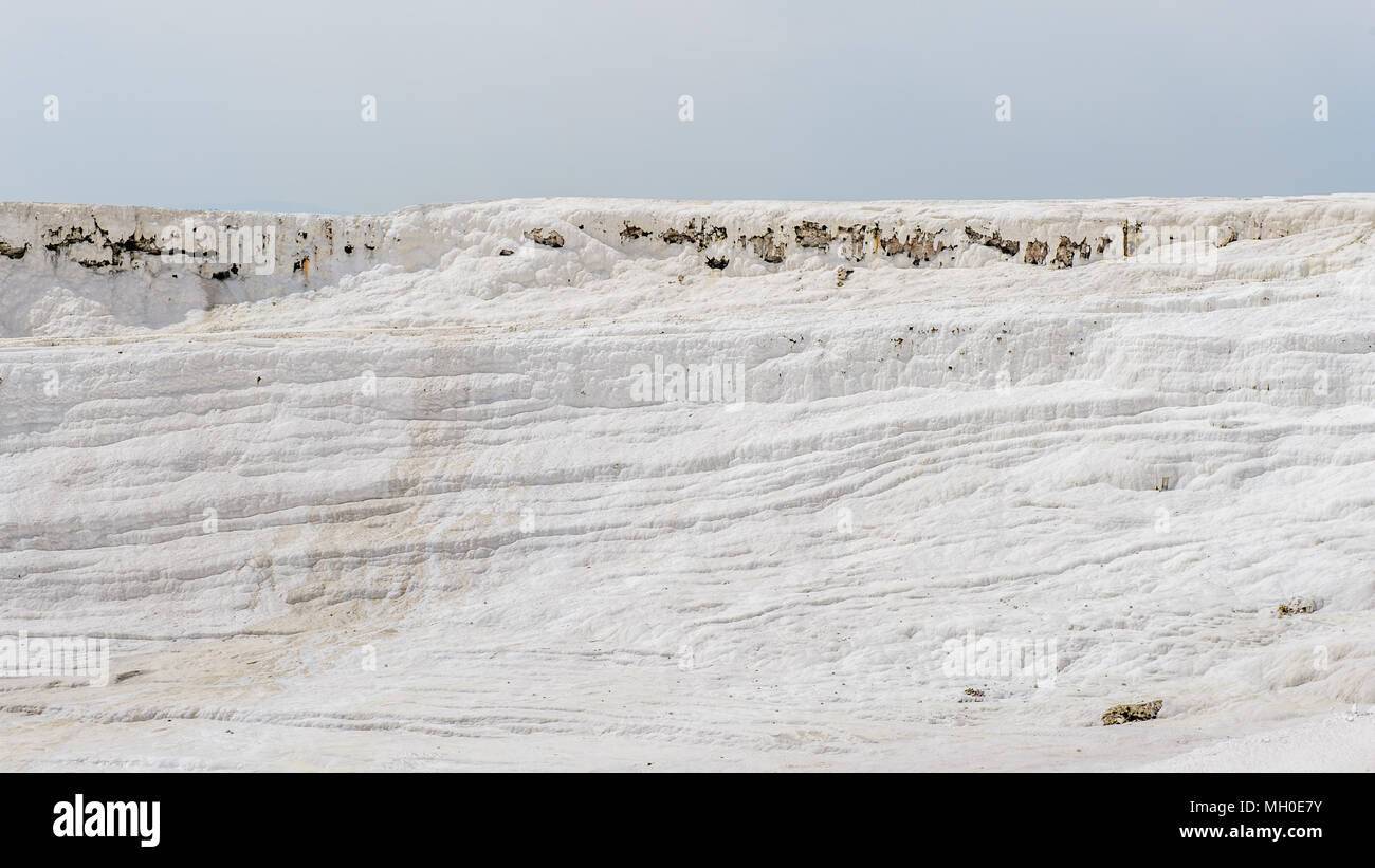 Natural travertine terraces at Pamukkale ,Turkey Stock Photo - Alamy