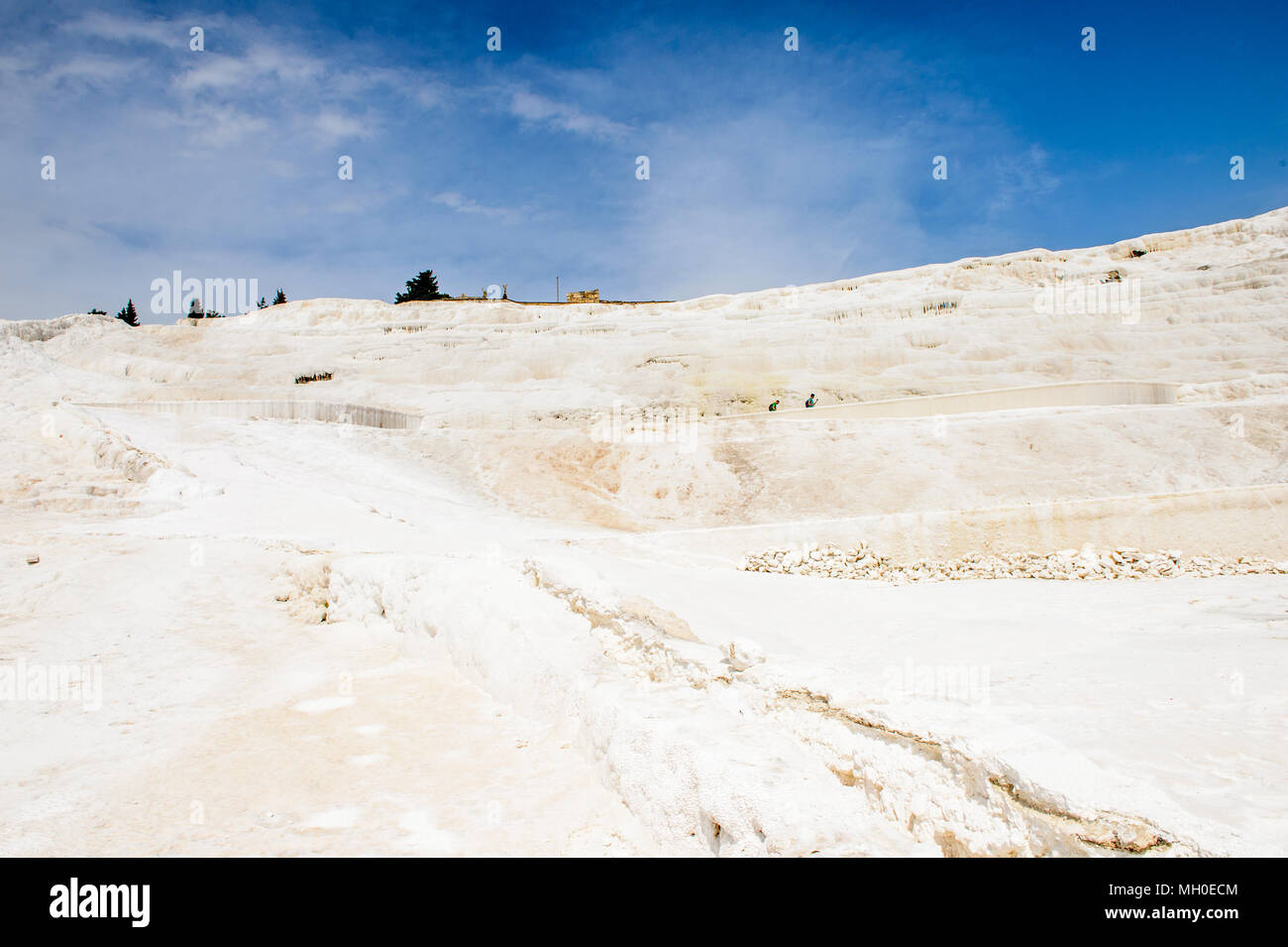 Amazing travertines in Pamukkale (Cotton Castle), Turkey. UNESCO World Heritage Stock Photo - Alamy