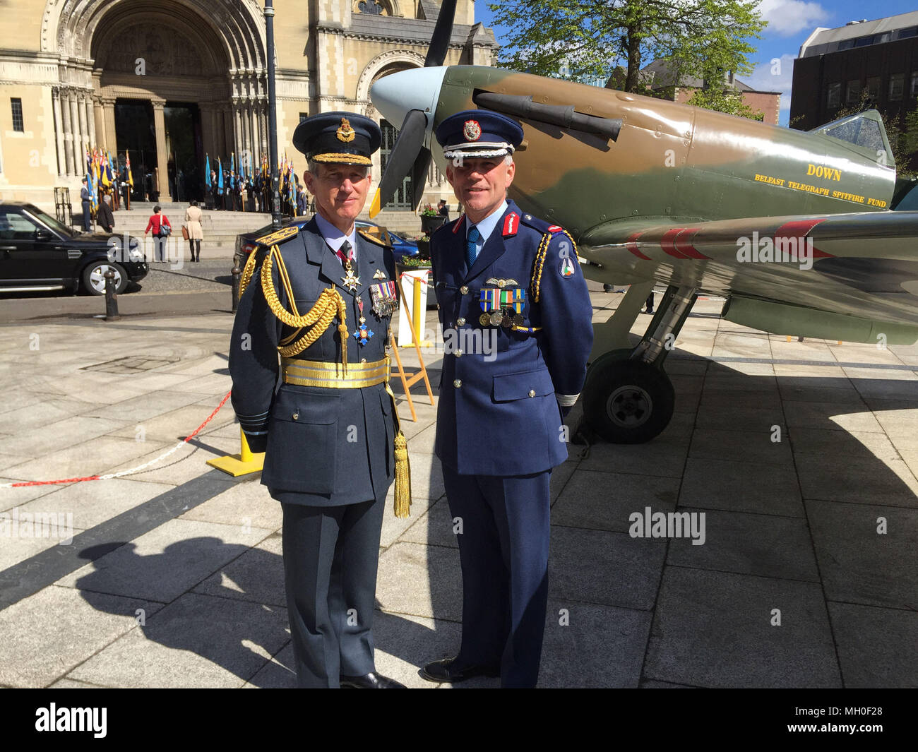 (left to right) Air Chief Marshal Sir Stephen Hiller, left, and Irish ...